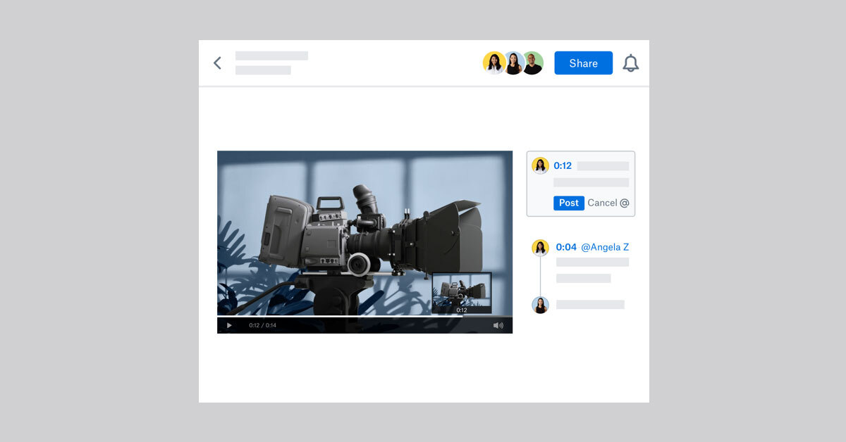 Simplify video and audio reviews with time-based commenting | Dropbox Blog