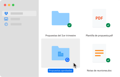 Organizado, seguro, siempre accesible - Dropbox