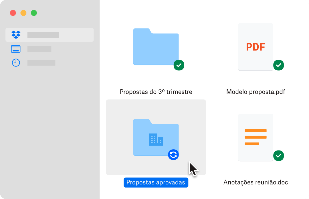 Organizado, seguro, sempre acessível - Dropbox