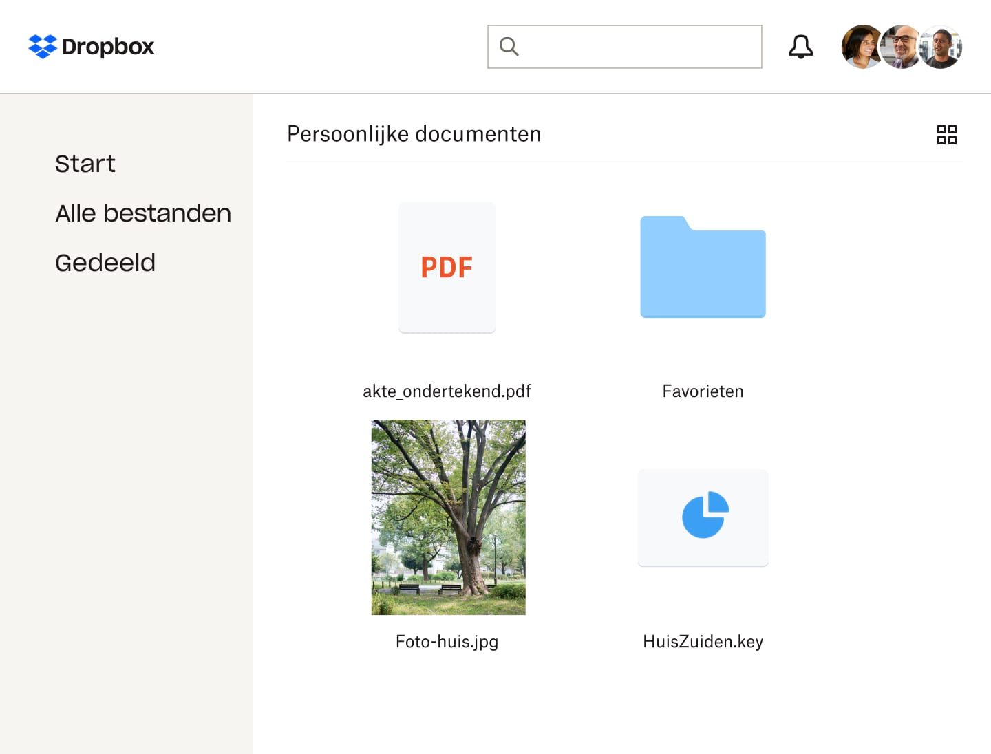 Georganiseerd, veilig en altijd toegankelijk - Dropbox