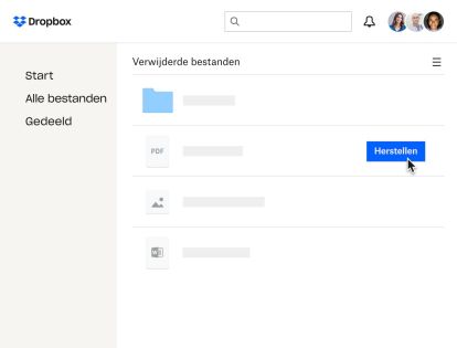 Georganiseerd, veilig en altijd toegankelijk - Dropbox