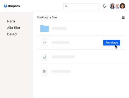 Organiserat, säkert, alltid tillgängligt – Dropbox