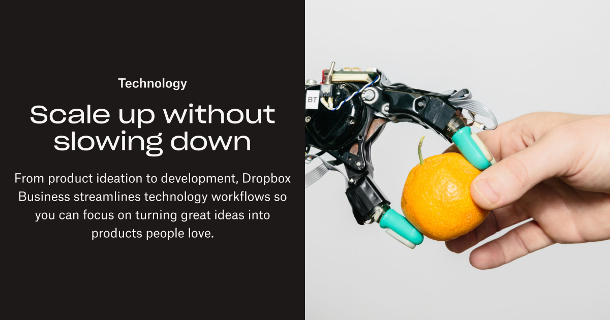 Solutions for Technology Companies - Dropbox Business