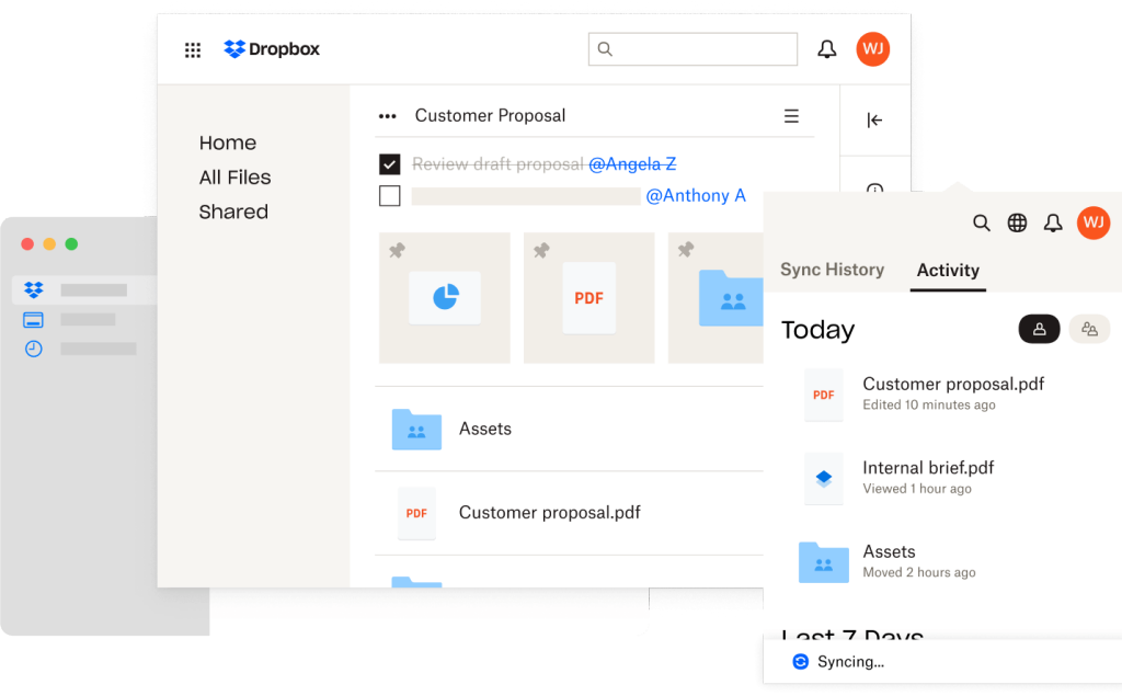 Dropbox Desktop Experience for macOS and Windows