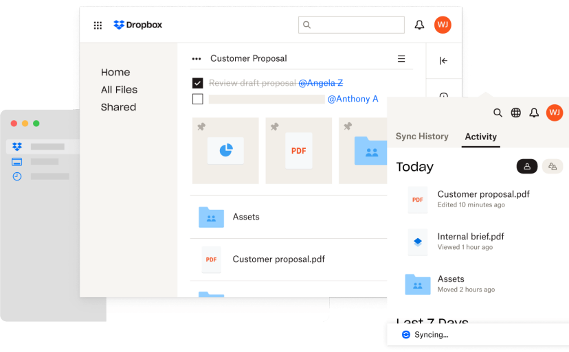 Dropbox Desktop Experience for macOS and Windows