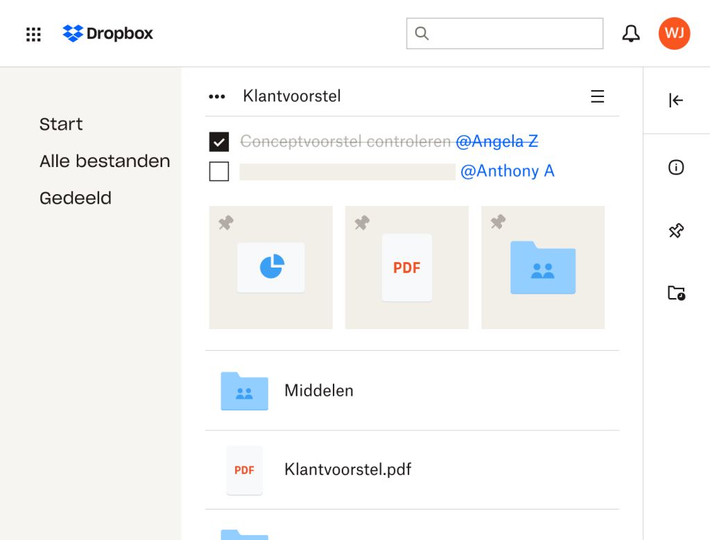 Dropbox-desktopmogelijkheden voor macOS en Windows