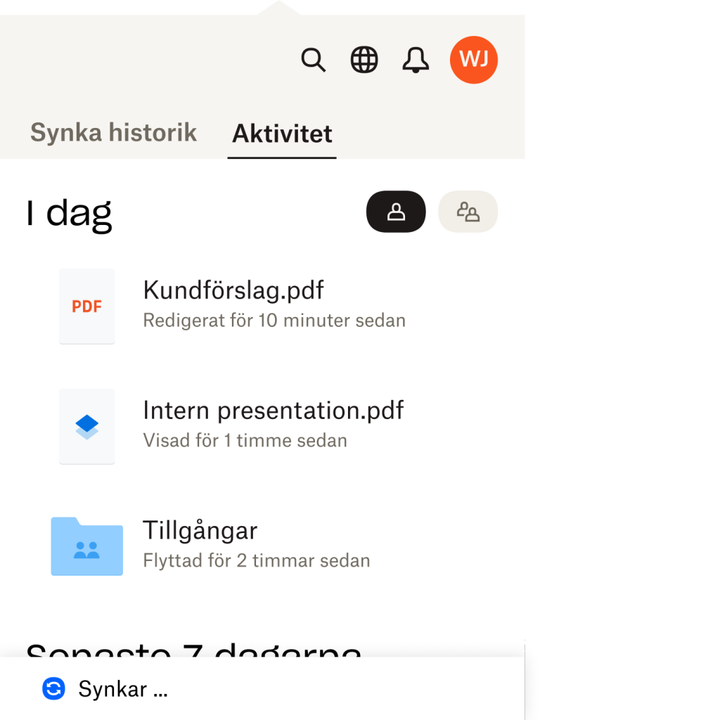 Dropbox-klienten för macOS och Windows