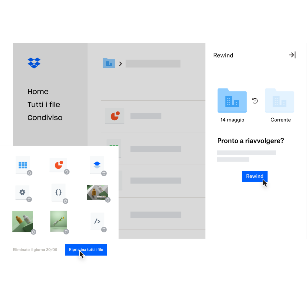 Spazio di archiviazione cloud e archiviazione dei file - Dropbox