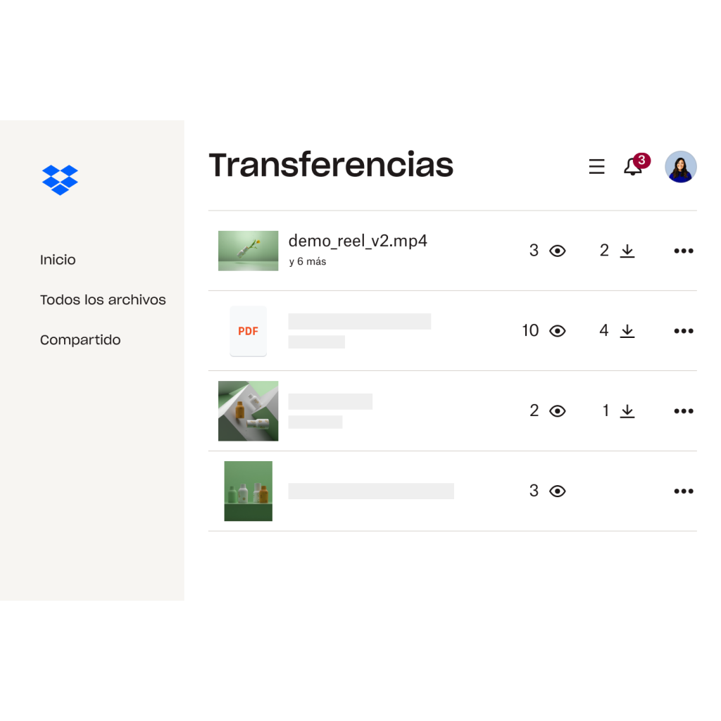 Transferencia de archivos rápida y segura - Dropbox