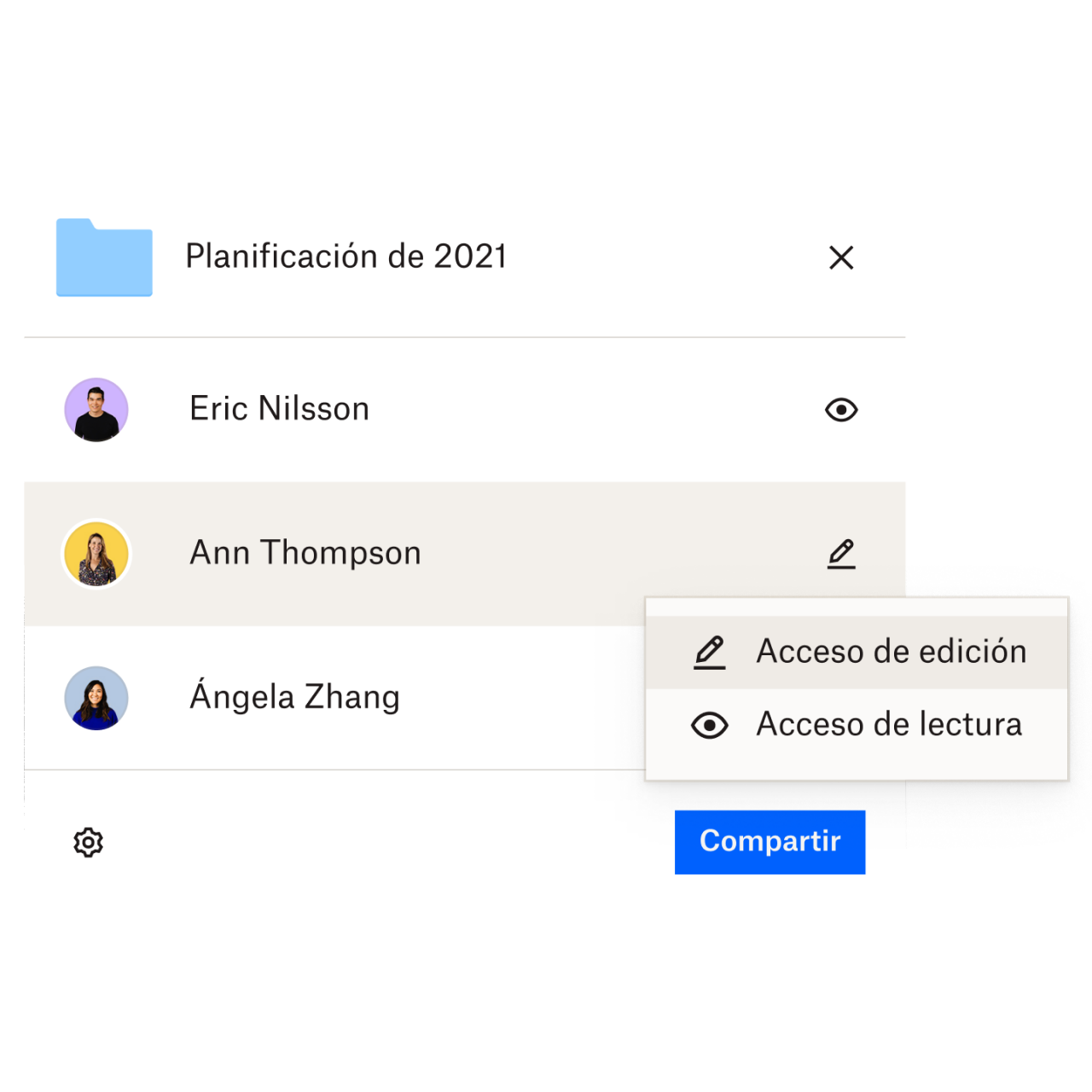 Comparte tus carpetas - Dropbox