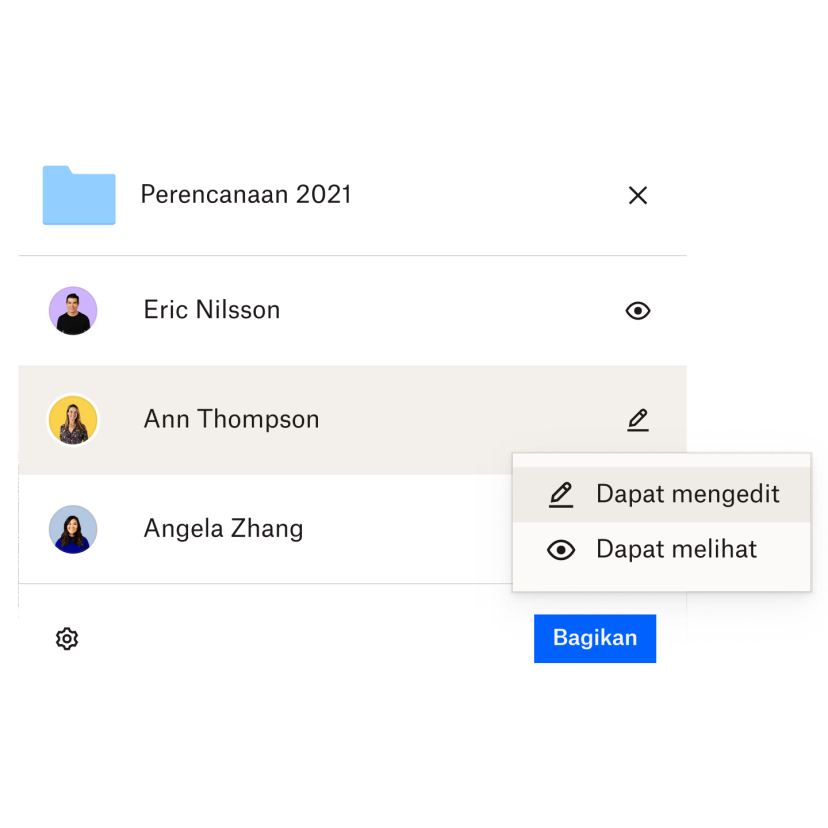 Berbagi Folder - Dropbox