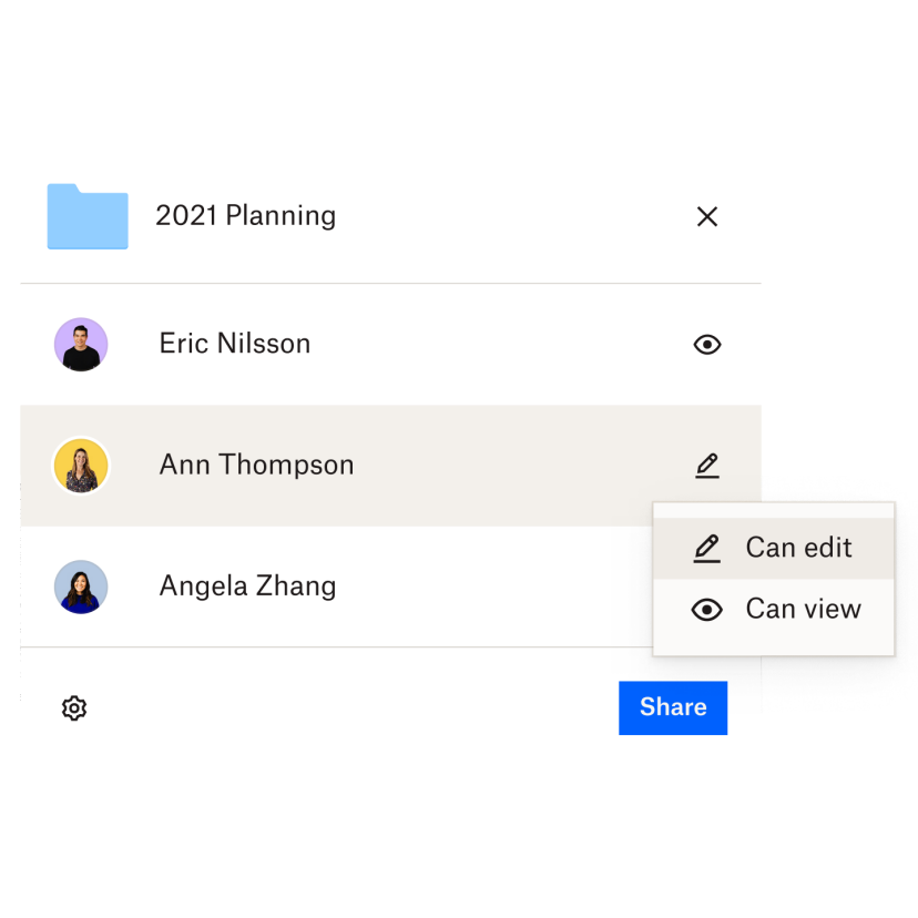 Share Folders - Dropbox