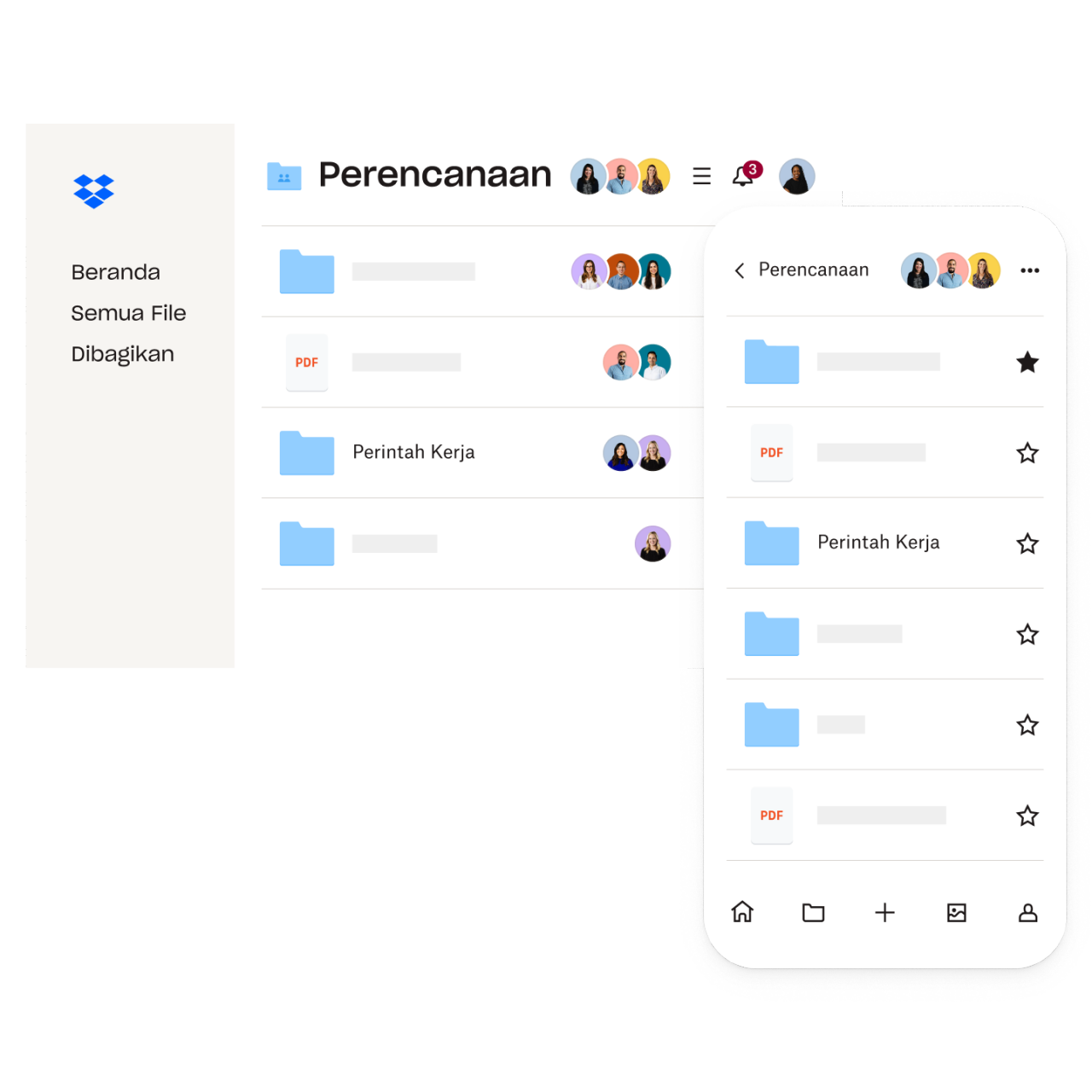 Berbagi Folder - Dropbox