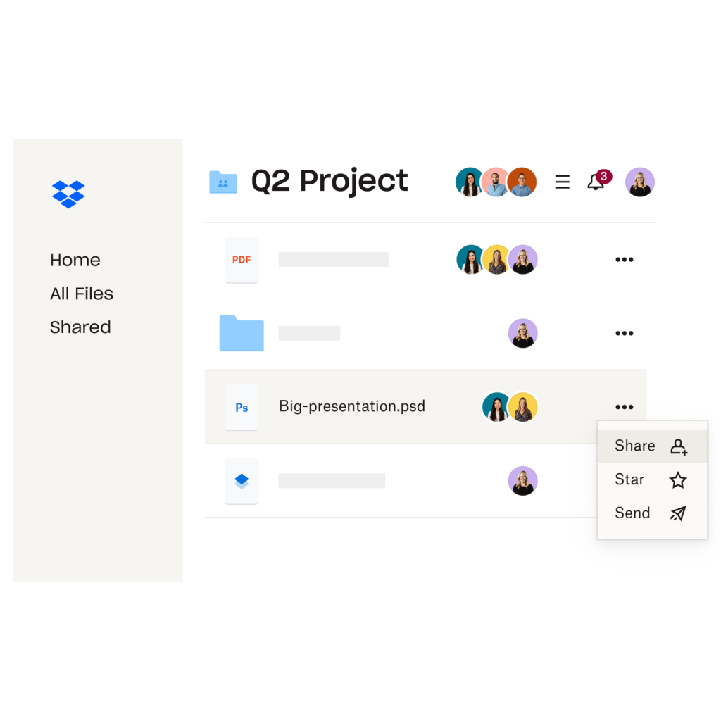Send and Transfer Large Files - Dropbox