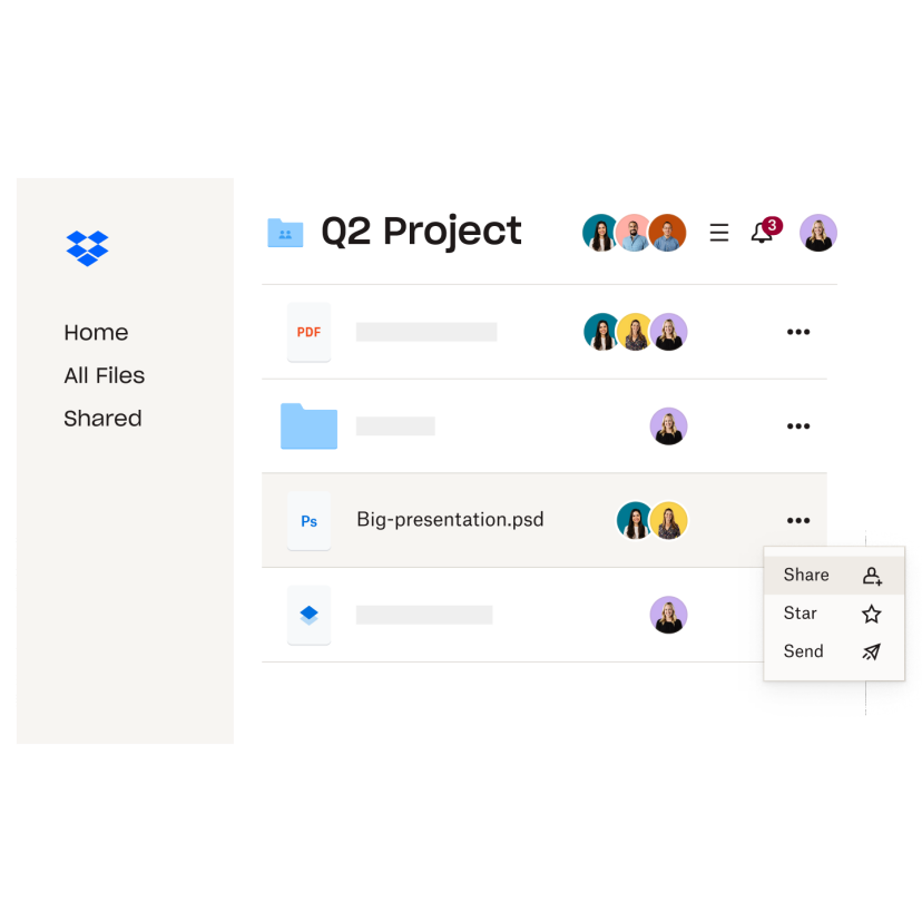 Send and Transfer Large Files - Dropbox