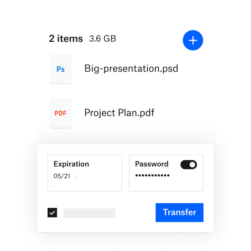 Send and Transfer Large Files - Dropbox