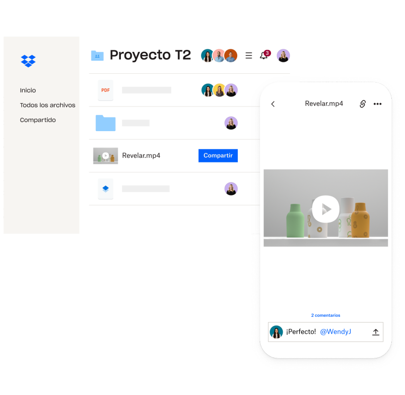 Cómo enviar vídeos pesados sin compresor de video - Dropbox