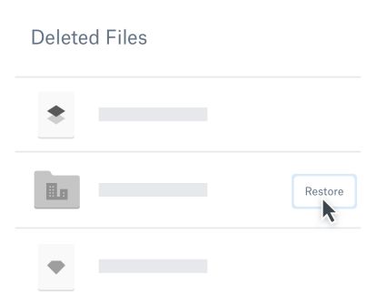Deleted File Recovery and File History - Dropbox