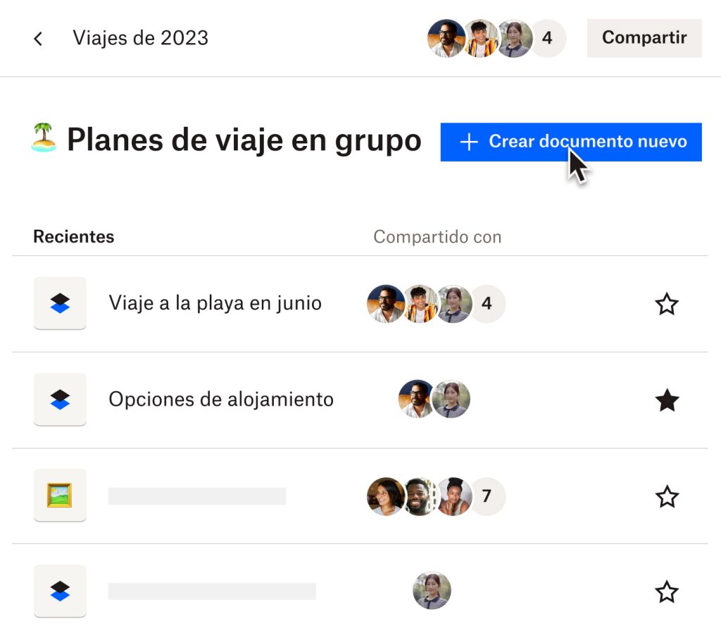 Crea y edita documentos online — Dropbox