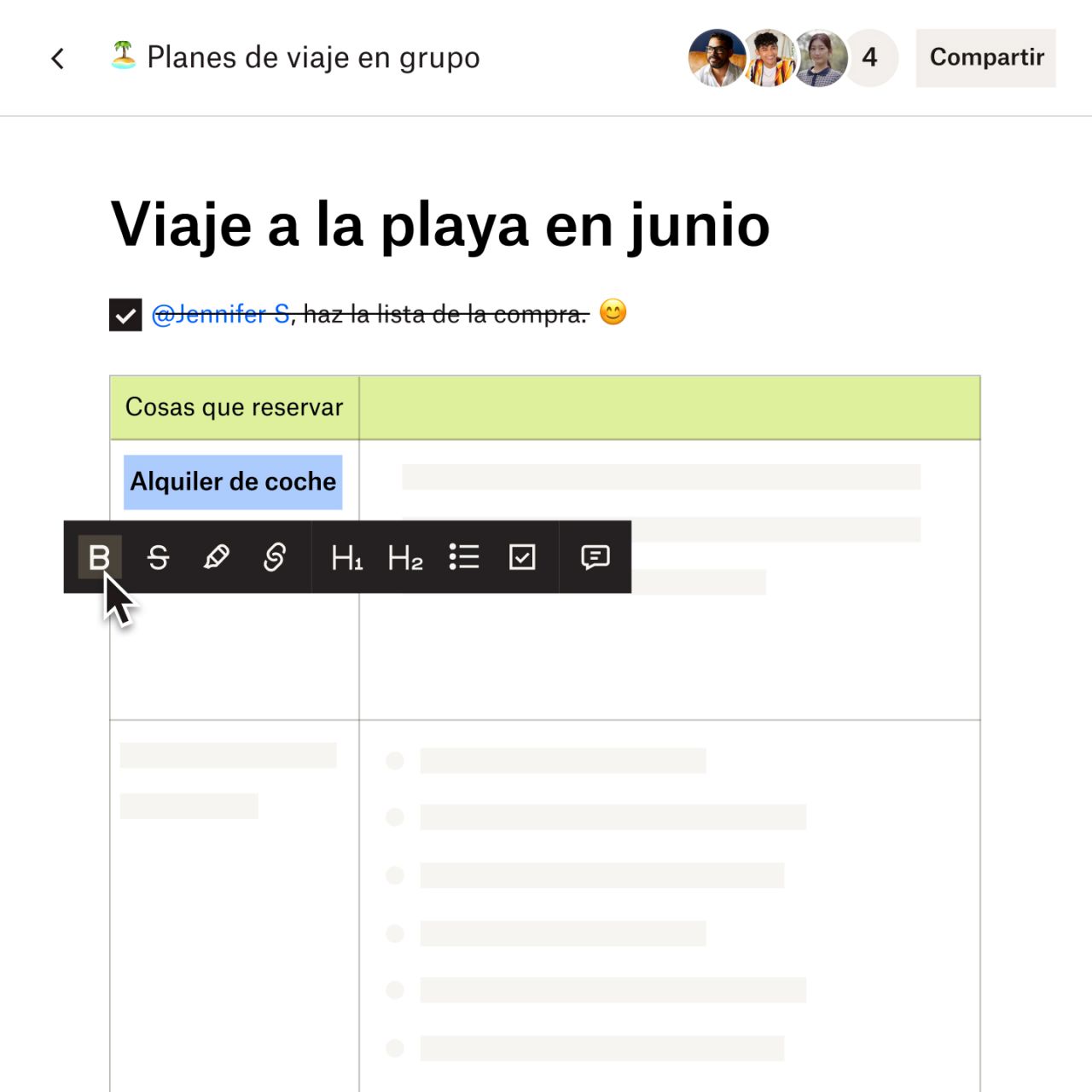 Crea y edita documentos online — Dropbox
