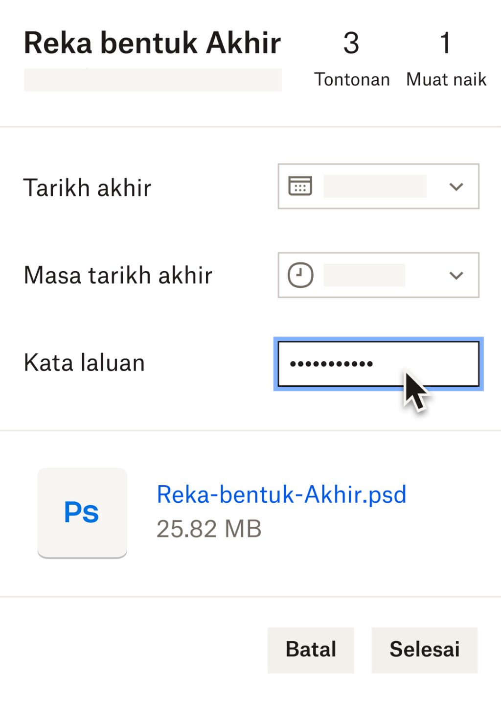 Kemas kini Produk Dropbox