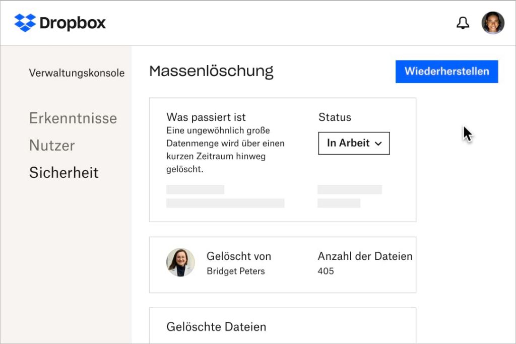 Dropbox Produkt-Updates