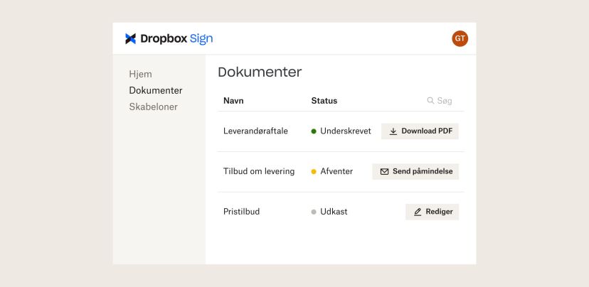 Produktopdateringer til Dropbox Sign oktober 2022
