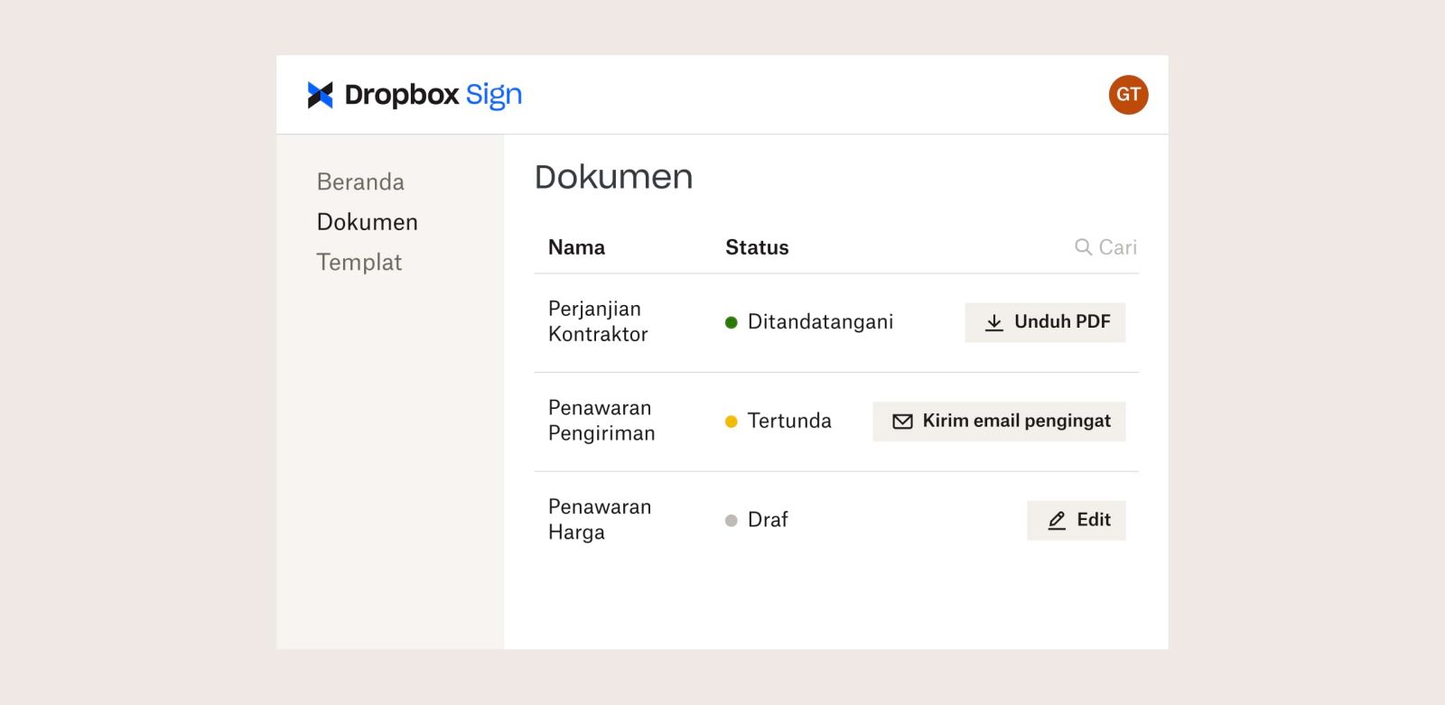 Pembaruan Produk Dropbox Sign Oktober 2022